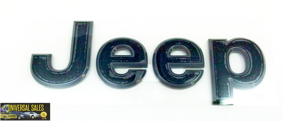 MOPAR JEEP CHEROKEE BLACK EMBLEM BADGE LOGO HOOD 2019-2023 NEW OEM ...