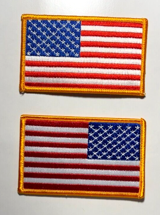 flag patch american flag patch 3.5" size left and right facing flag two ...