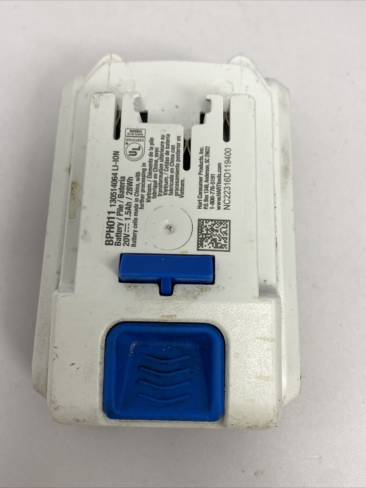 HART BPH011 20-Volt Lithium-Ion 1.5Ah Battery - Not tested | eBay