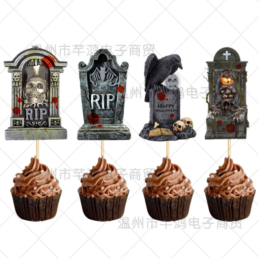 Tombstone Cupcake Picks