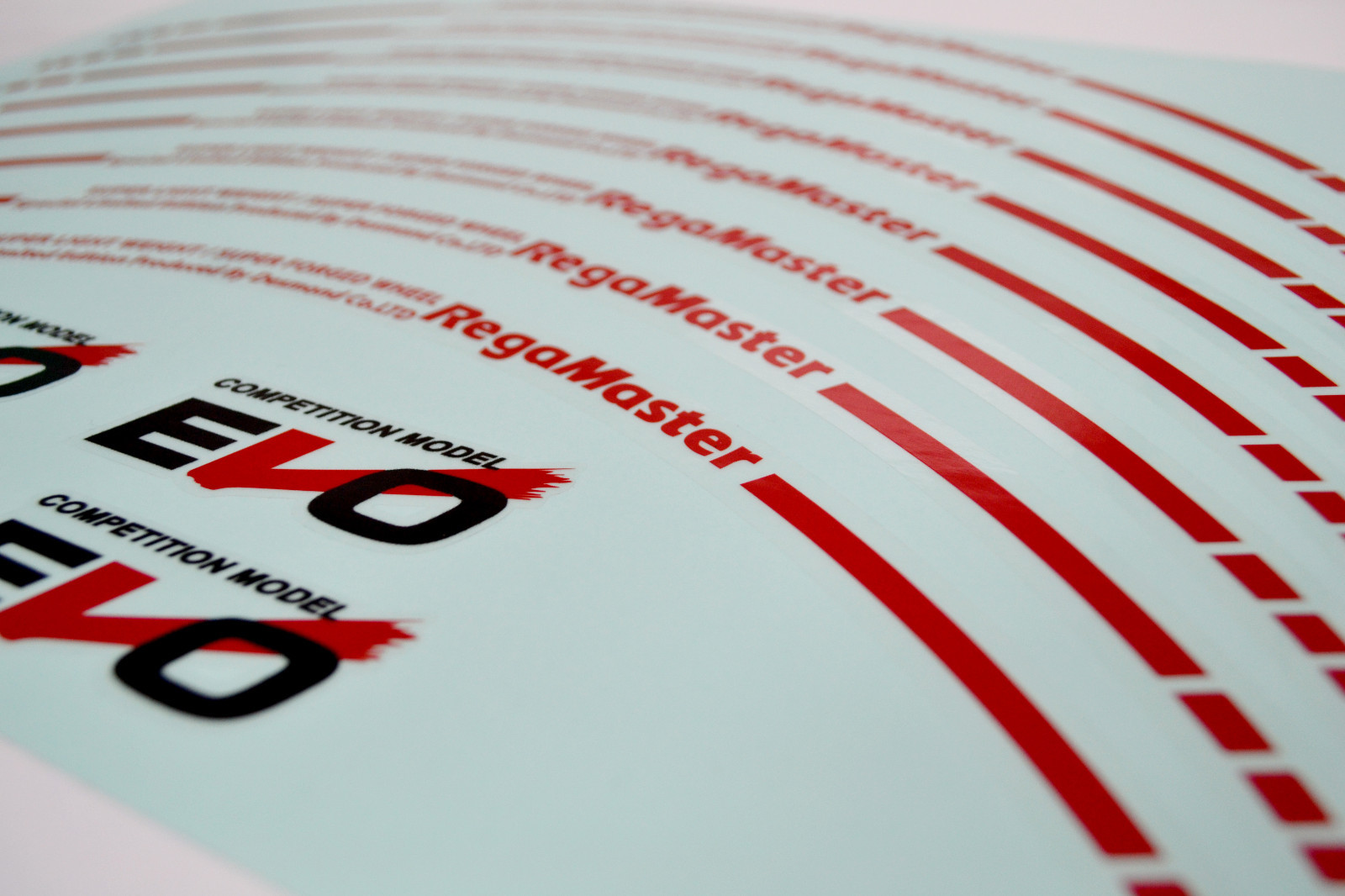 JAPAN MATERIAL 15" EVO REGAMASTER HIGH QUALITY REPLACEMENT DECAL ...