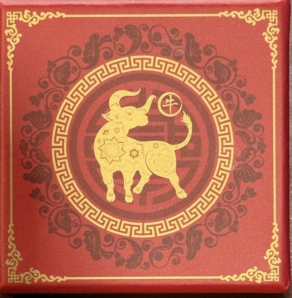 2021 New Zealand Lunar Year of the Ox 1-oz Silver Proof COLORIZED 3K ...