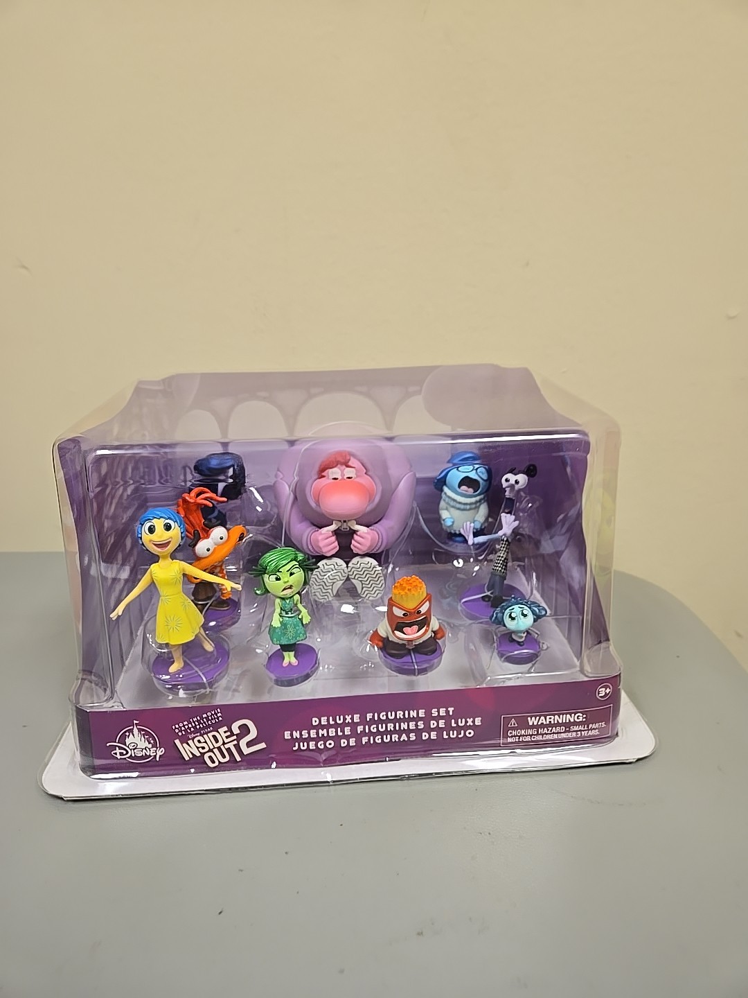 Disney Pixar Inside Out 2 Deluxe Figure Toy Set, 9-Piece Collectible
