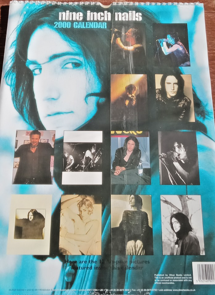Nine Inch Nails Rare Vintage Millennial Calendar 2000 NEW sealed Trent ...