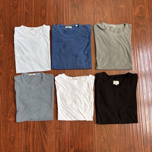 Buck Mason T-Shirt Lot (6) Size L Lightweight Rag & Bone Essential ...