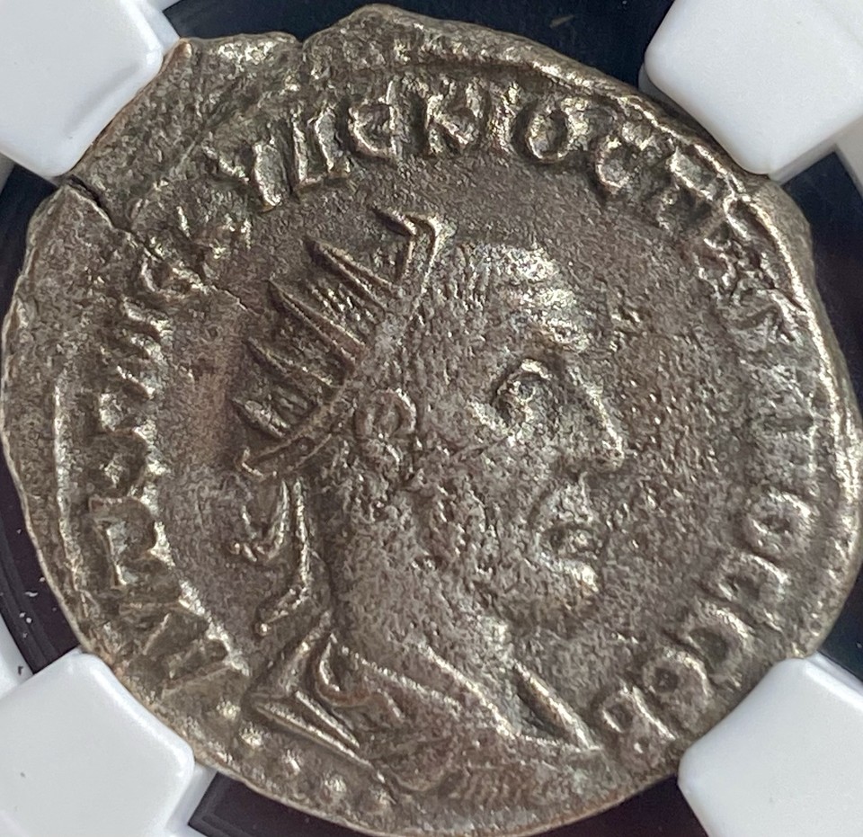 Ancient Roman Tetradrachm Coin NGC Graded Emperor Trajan Decius 249-251 ...