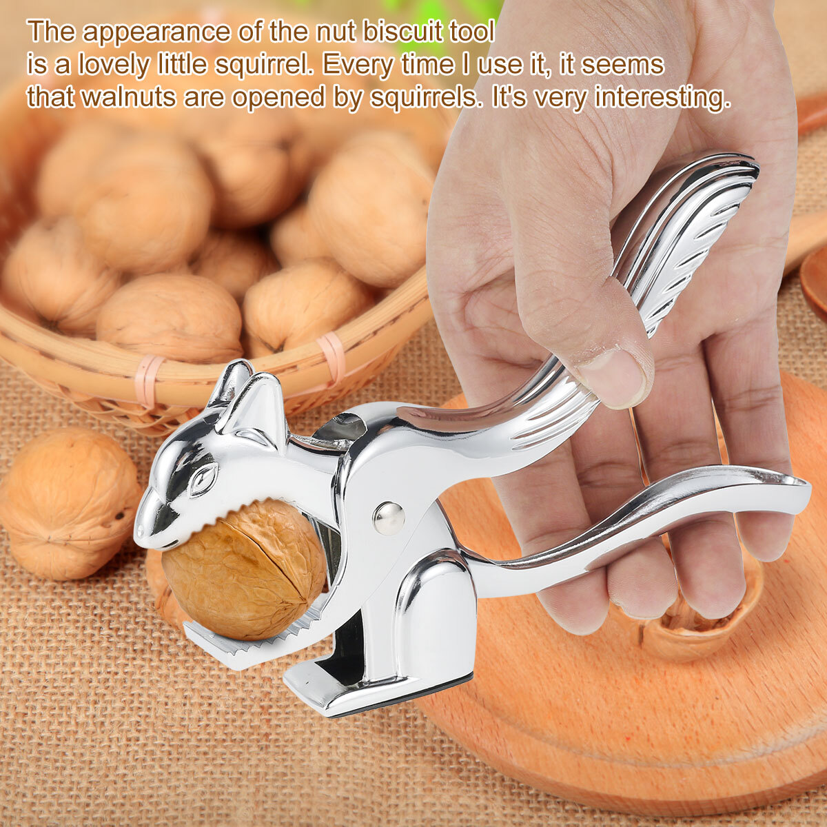 Nut Crackers Zinc Alloy Creative Squirrel Shape Nut Shell Opener EmQeF ...