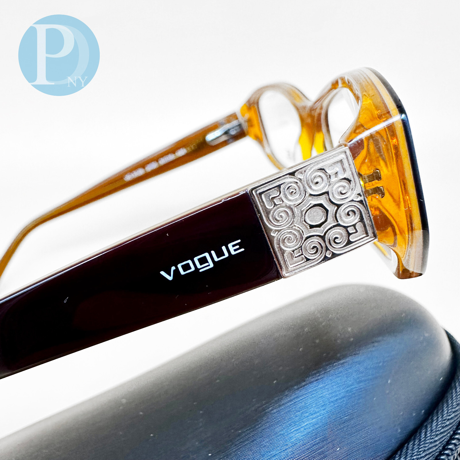 VOGUE VO 5129 / 2495 - Woman's Eyeglasses - 51mm BLACK / AMBER - 100% ...