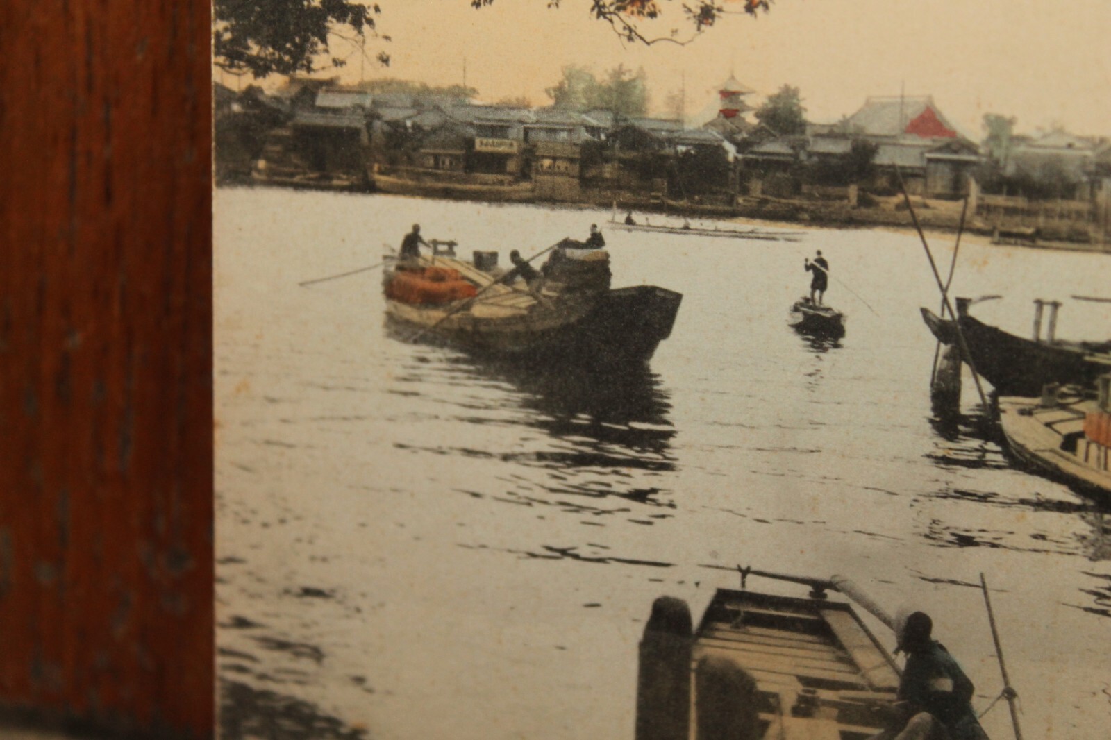 Antique Postcard Ca. 1906 Japan Ferry Boat Makurabashi Tokyo | eBay