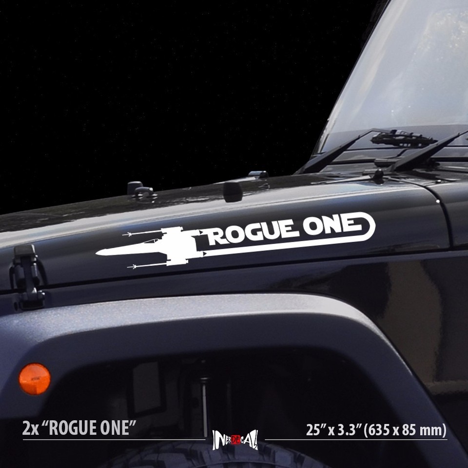 2x ROGUE ONE X WING Squadron Car Vinyl Stripes Sticker Decal Set | eBay