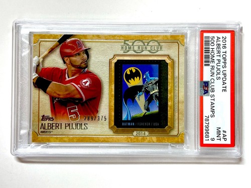 2016 Topps Update ALBERT PUJOLS #500SC-AP -500 Home Run Stamp - PSA-9 ...