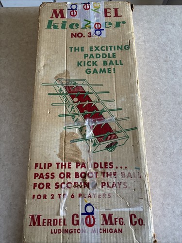 Vintage Merdel Kicker no. 305 Paddle Kick Game Original Box | eBay