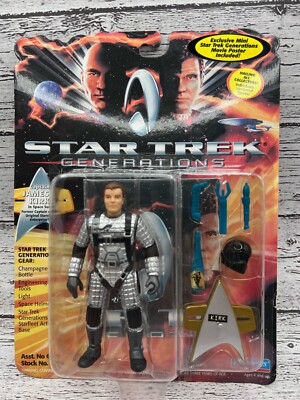 Star Trek Generations Action Figure Captain James T Kirk 1994 | eBay
