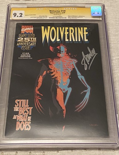 Wolverine #145 Sienkiewicz Nabisco Variant CGC 9.2 SS Stan Lee 1999 ...