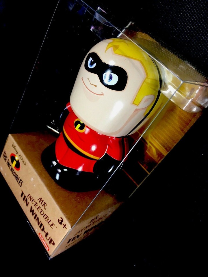 DISNEY PIXAR MR INCREDIBLE SCHYLLING THE INCREDIBLES TIN WIND UP TOY ...