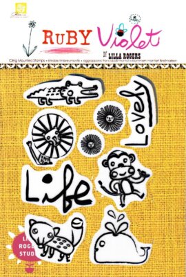 Prima, Ruby Violet, Cling Rubber Stamps, Animals, Lion, Whimsical ...