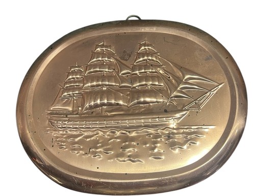 Vintage Copper Mold Ship Boat Nautical 10" | eBay