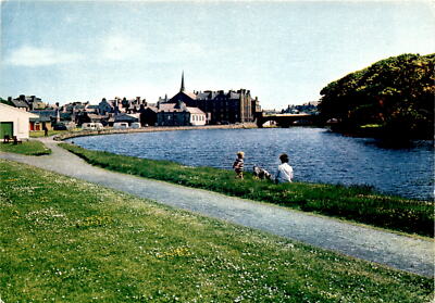 Wick, Caithness, British mainland, Wick Water, locals, tourists ...