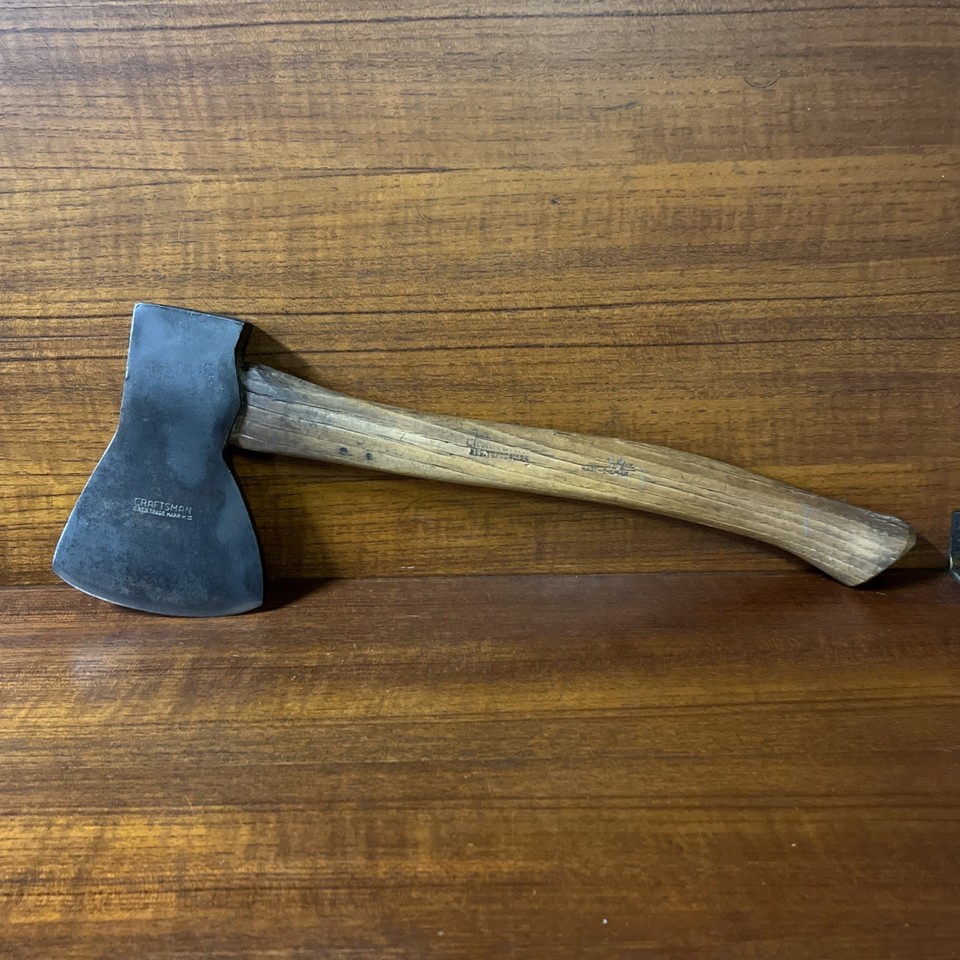 Vintage Craftsman Hatchet Axe On Original Handle Woodsman Cedar Pattern ...