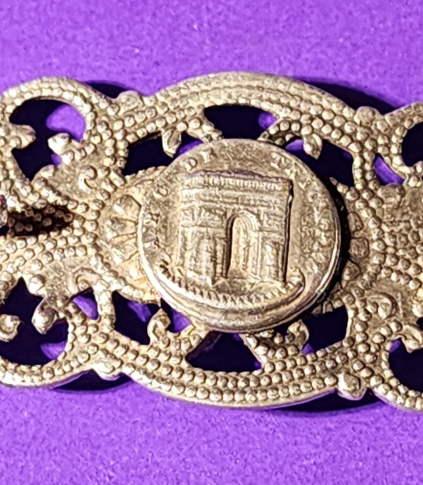 VINTAGE DEPOSE 1930s Silver FILIGRANE PARIS FRANCE 5 PANEL FRENCH ...