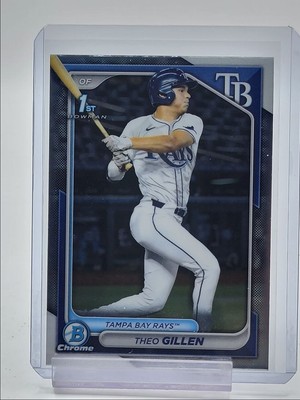 THEO GILLEN 36 2024 BOWMAN CHROME DRAFT 1ST BASEBALL RAYS Q1940 | eBay