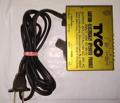 WORKING TYCO HO SCALE MODEL HOBBY TRANSFORMER AC TRAIN RAILROAD POWER ...