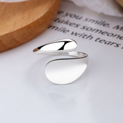 925 Sterling Silver Ins Cold Scenery Irregular Shape Trendy Versatile ...