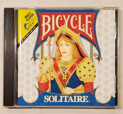 1998 Bicycle Solitaire PC Video Game CD-ROM Mircosoft Windows Complete ...