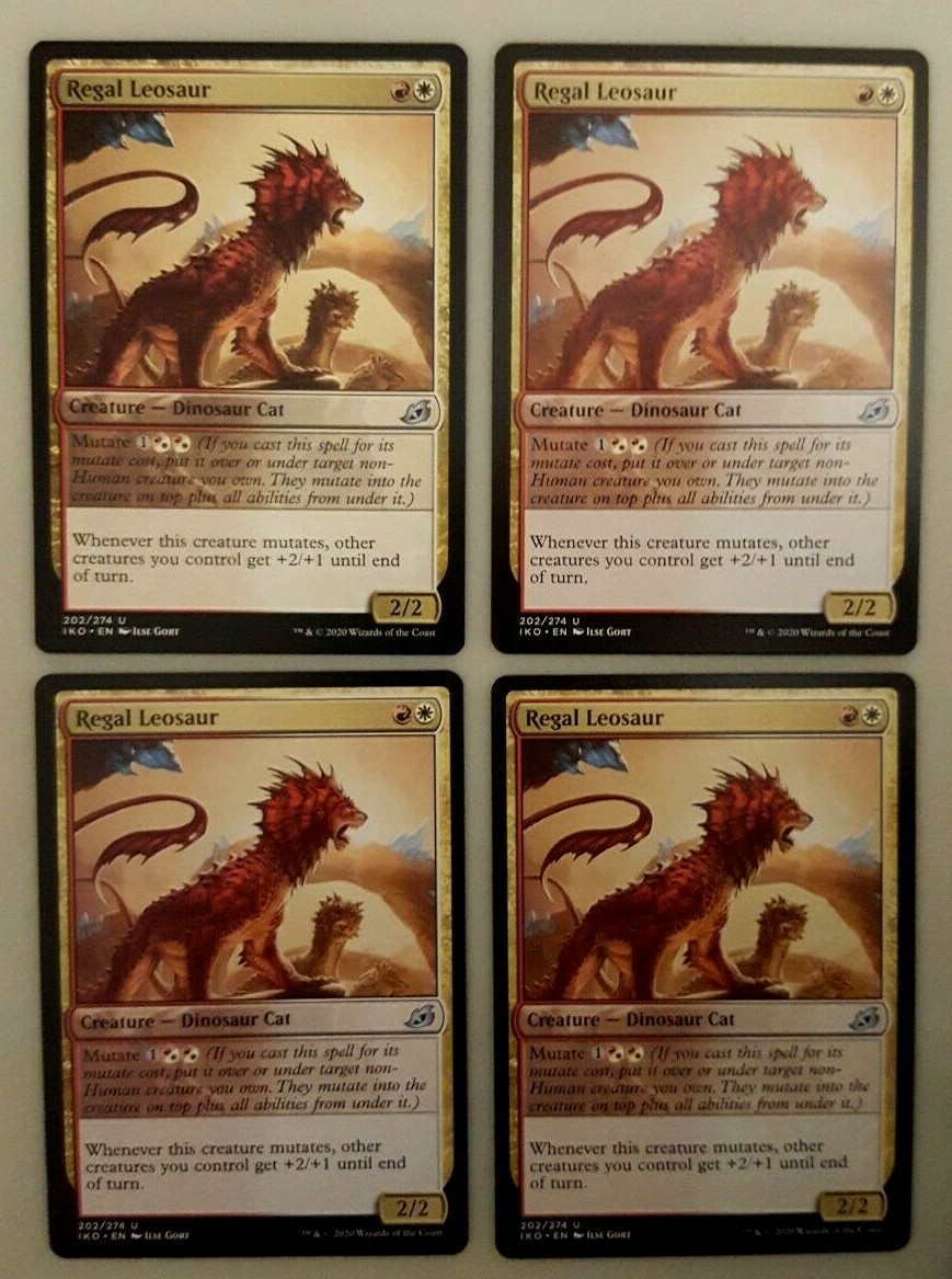 4x Regal Leosaur Ikoria MTG Magic the Gathering NM Playset | eBay