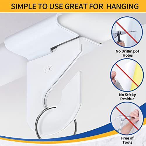 Drop Ceiling Hooks for Hanging, Suspended Track Ceiling Hanging Hooks ...