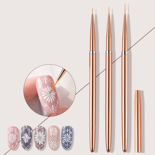 3-Teiliges Nail Art Liner-Pinsel-Set Dünner Pinsel Uv-Gel-Malerei Und ...