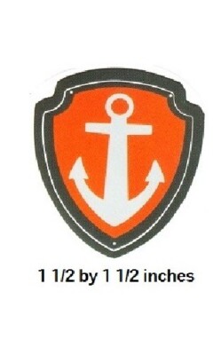 Zuma Badge Peel Stick Decal Paw Patrol Pup Logo Wall Sticker Art Kids ...