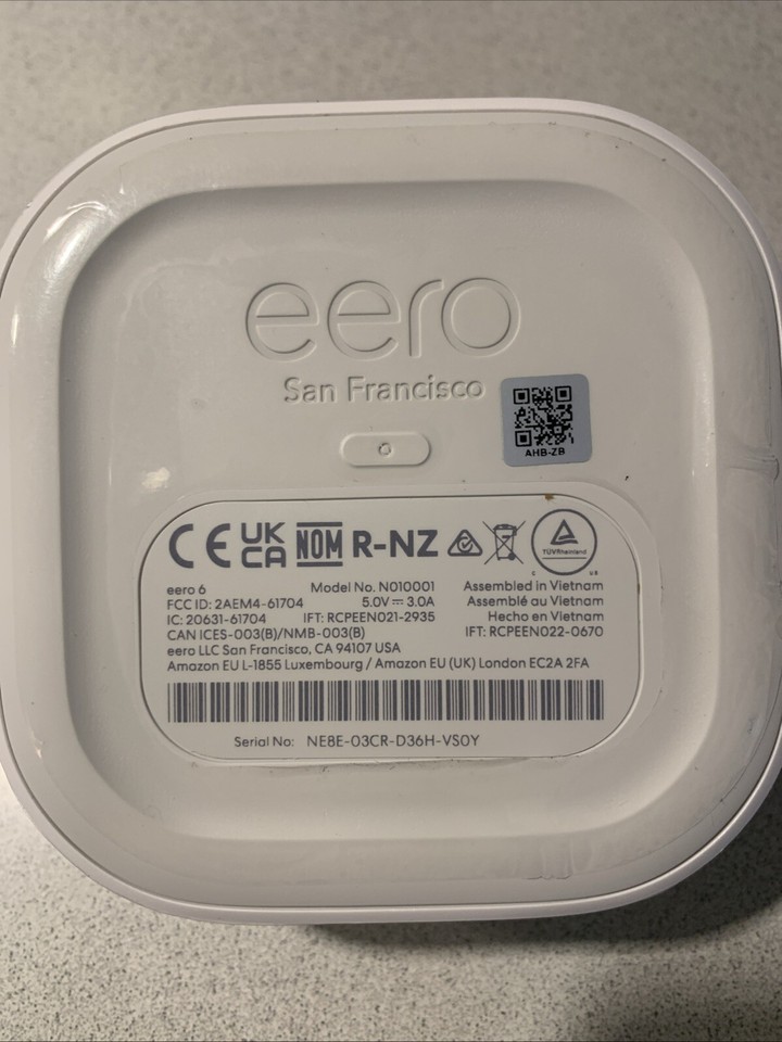 eero 6 2 Port 900 Mbps Router - N010001 840080595139 | eBay