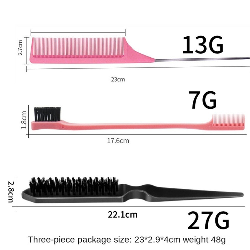 Back Brushing Combing Grooming Bristle Hair Brush Teasing Brush Slick ...