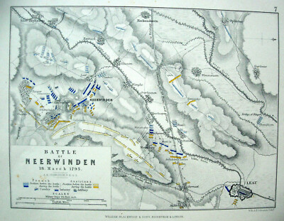 Other - Antique Battle Map 1875 Hand Colour