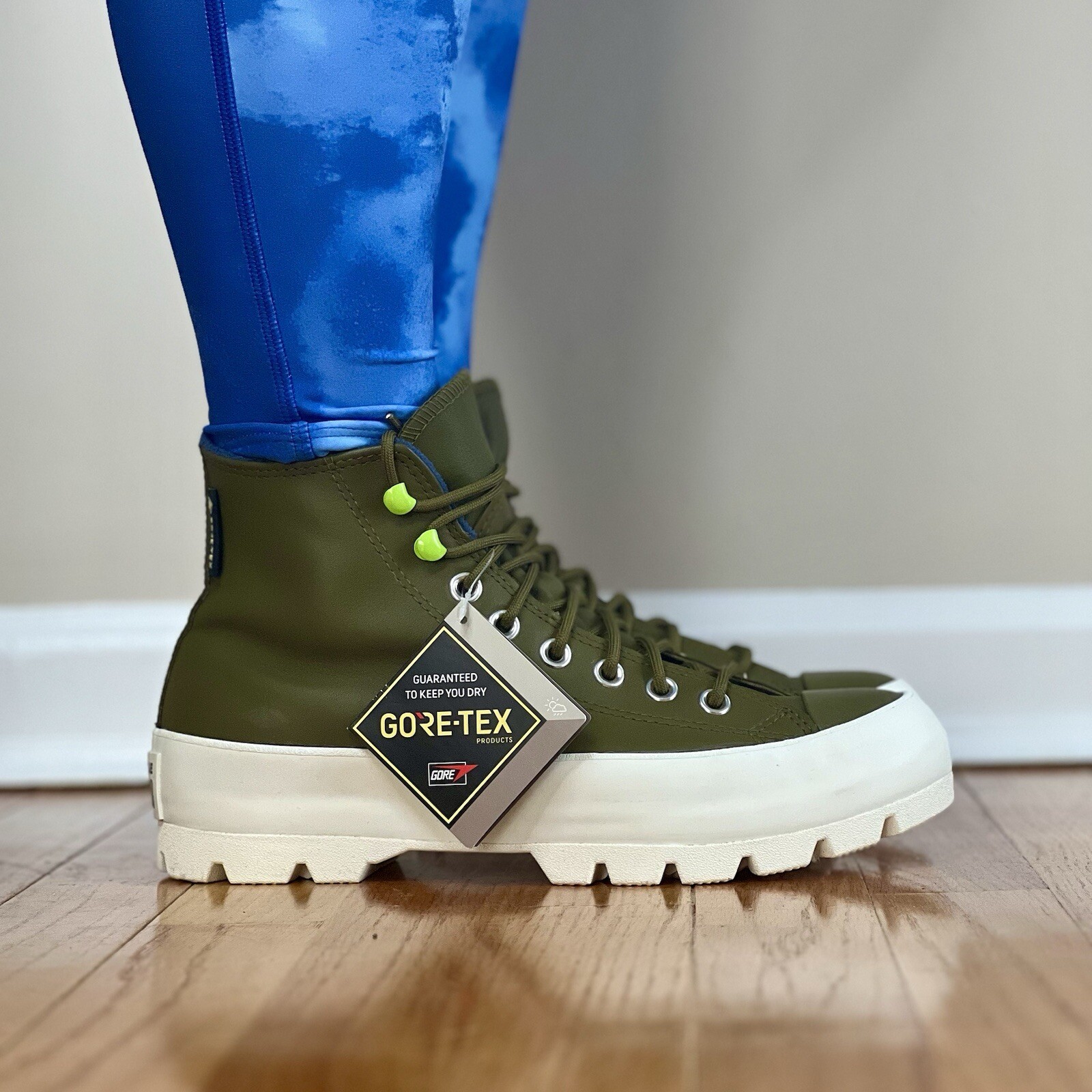 Converse All Star Lugged Leather Hi Women’s Athletic Sneaker Olive Shoe ...