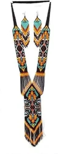 New Handmade Seed Bead Boho American Style Beaded Multi Strand necklace Earrings | eBay