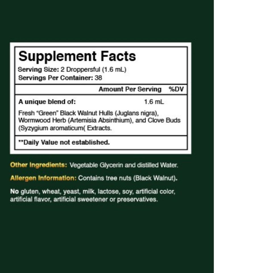 Parasite Cleanse Detox Drops for Gut Health, Digestion, Cayenne Pepper ...