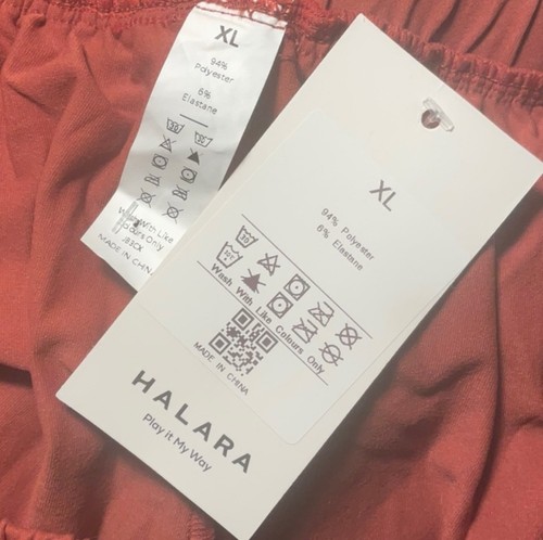 Halara Mid Rise Elastic Waistband Drawstring Side Pocket Flowy Wide Leg ...