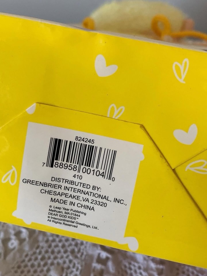 Rare vintage Dear God, friends are forever doll and paper bag with ...