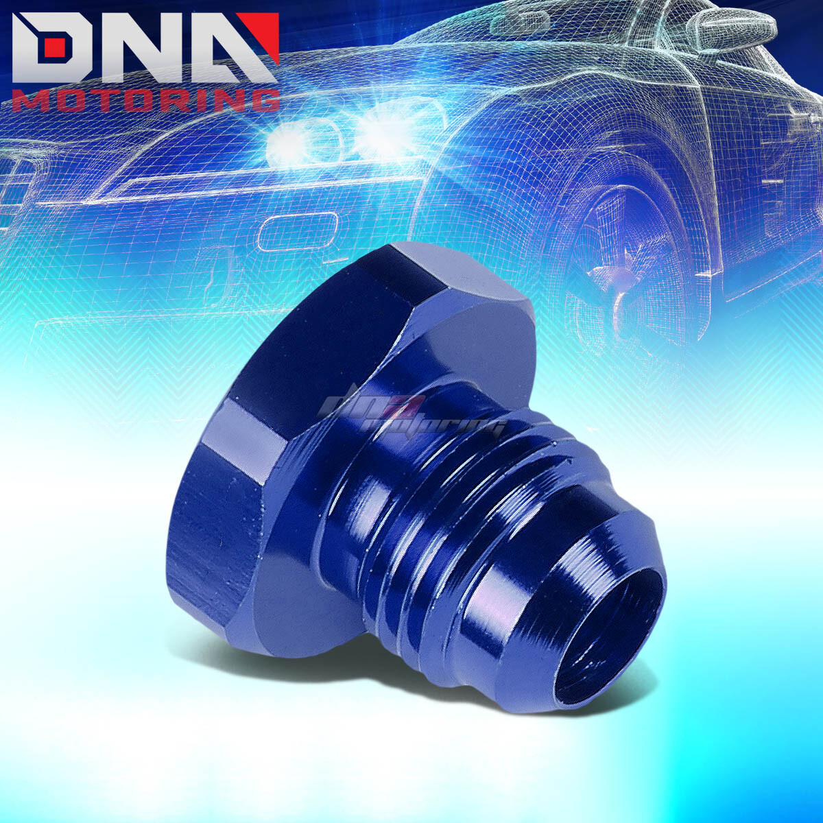 AN6 AN-6 FLARE BOLT BLUE ALUMINUM ANODIZED NUT PLUG BOLT LOCK FITTING ...