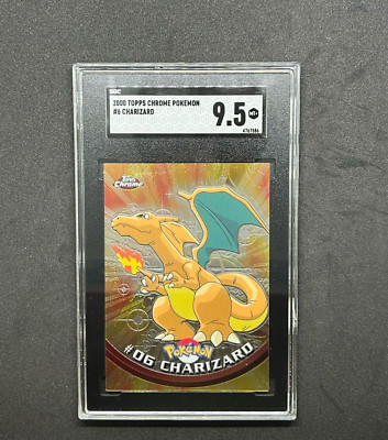 Pokemon 2000 Topps Chrome Charizard #6 SGC 9.5 MT+ | eBay
