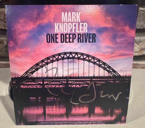 MARK KNOPFLER - DIRE STRAITS - One Deep River CD SIGNED Art Card ...