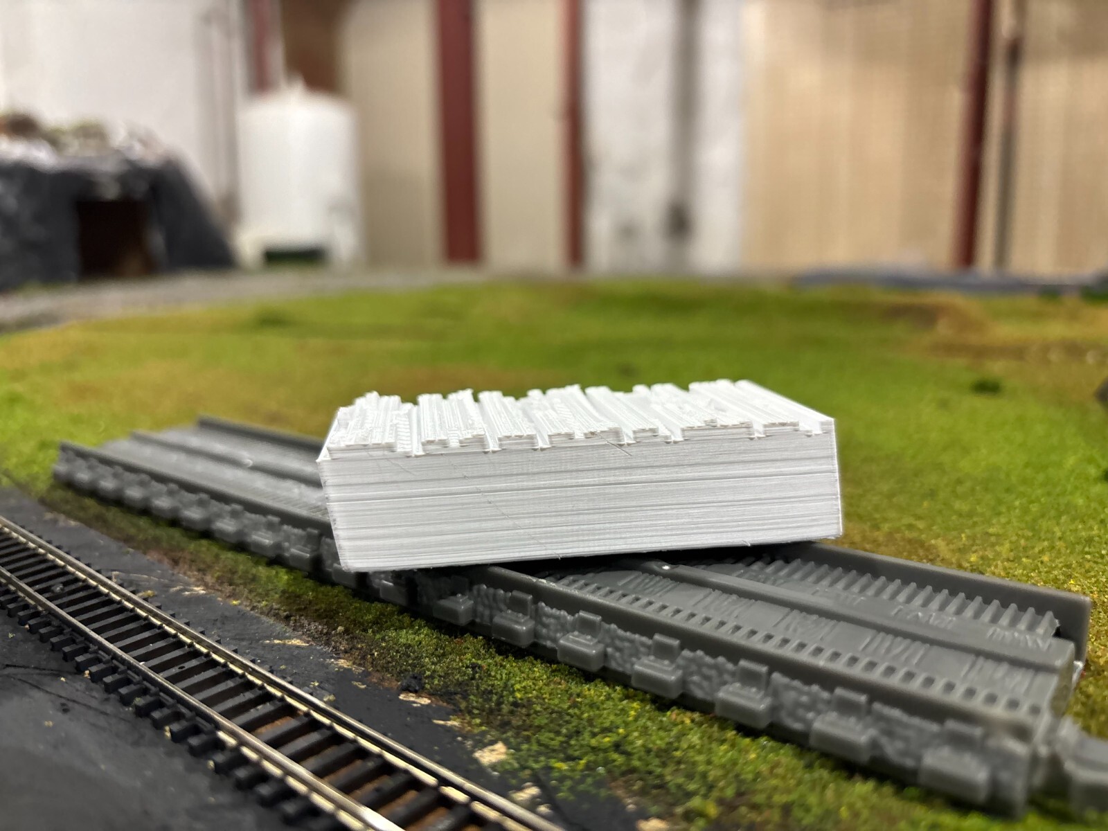 Custom 3d printed trackmaster Open end door wagon shell with slate load ...