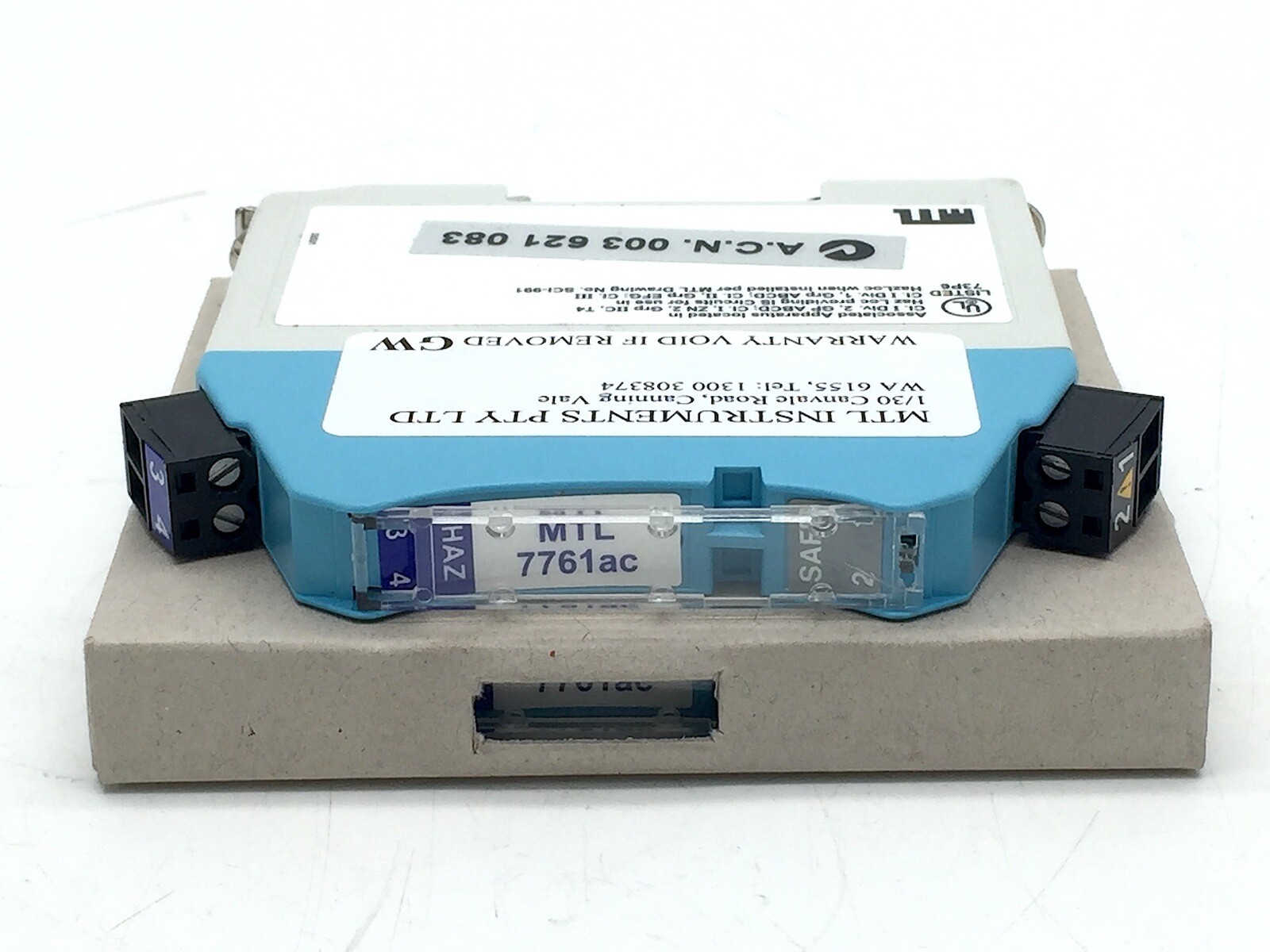 MTL Eaton MTL7761ac Shunt-Diode Safety Barrier 9V 100mA MTL7700 Series ...