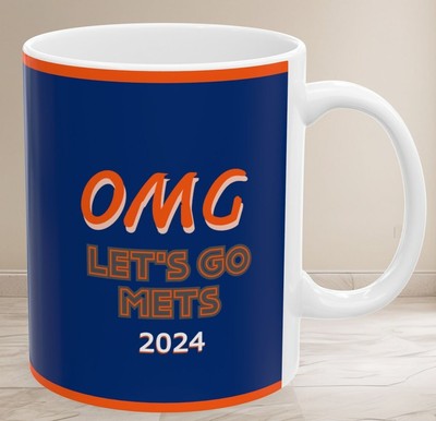 OMG New York Mets Mug, MLB Baseball Memorabilia, 11 & 15 oz Sizes | eBay