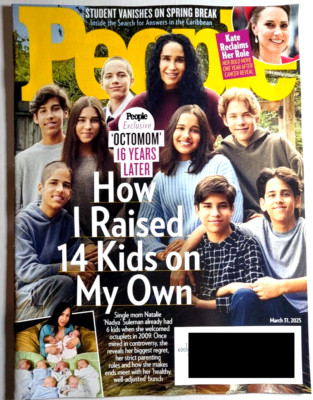 People Magazine March 31 2025 Natalie Suleman 'Octomom' 16 years later ...