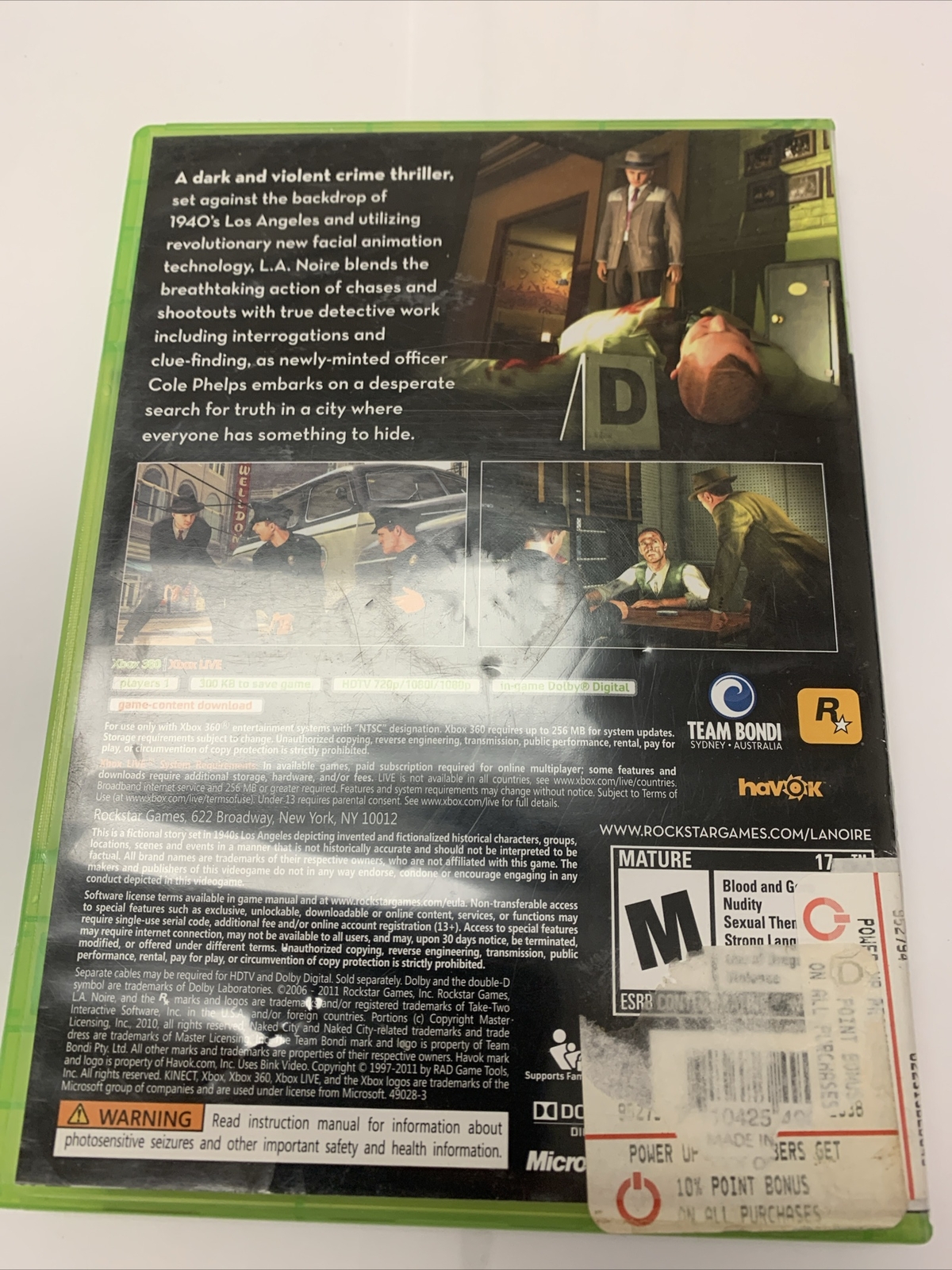 L.A. Noire (Microsoft Xbox 360, 2011) 710425398032 | eBay