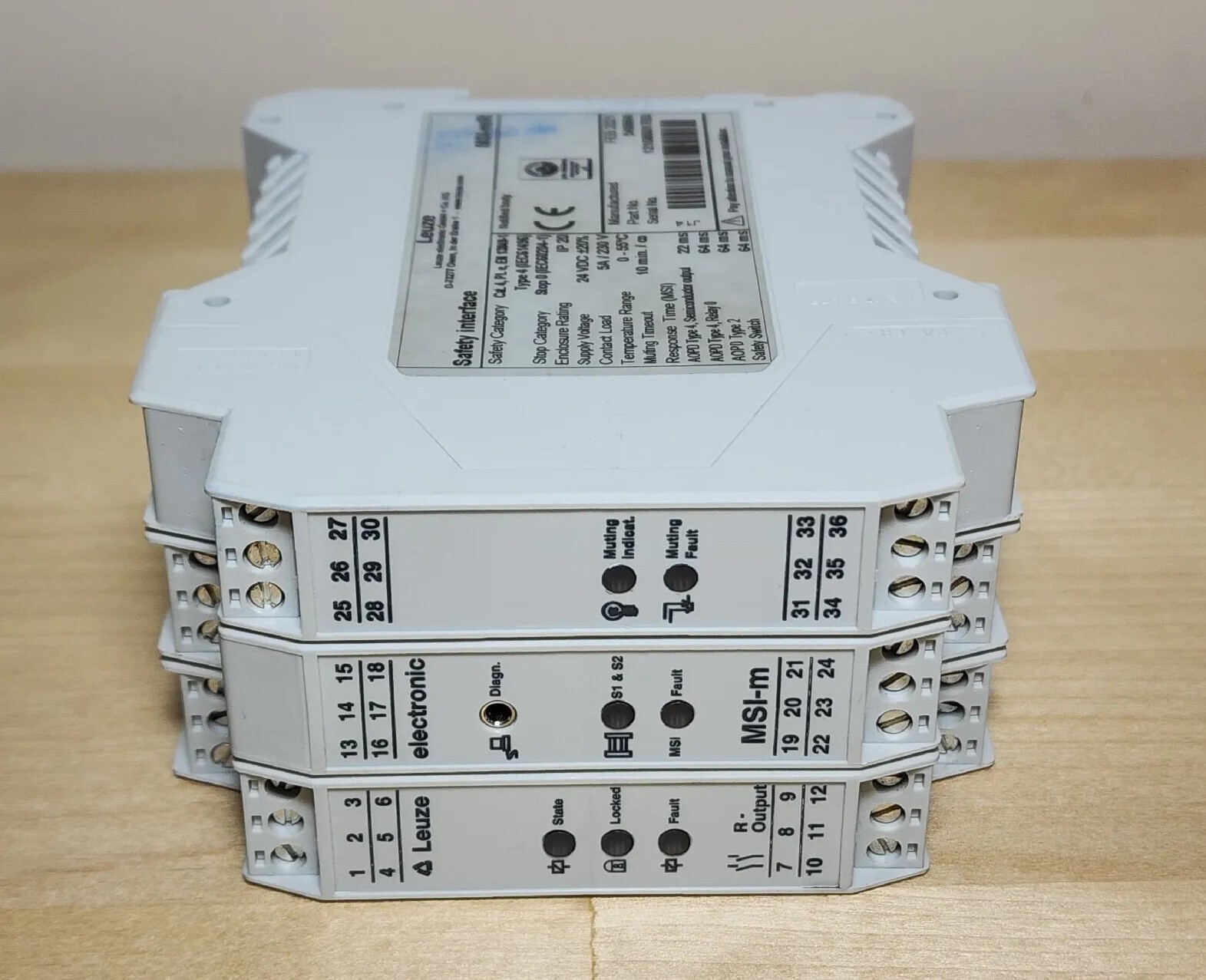 Leuze Lumiflex Msi-m/r Safety Interface Relay 549904 AOPD for sale ...