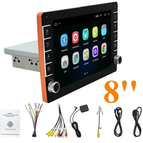 Navi Android 9.1 8'' INCH Single 1DIN Car Stereo MP5 Radio Player GPS ...